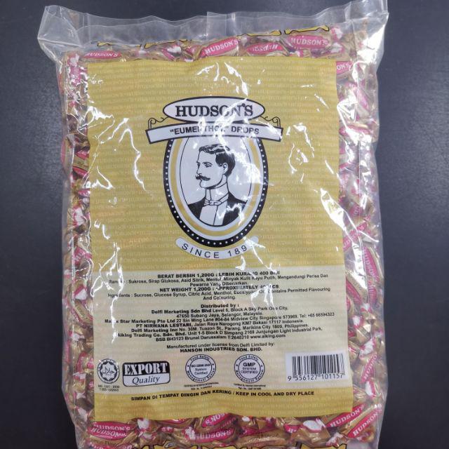 [BORONG] HUDSON'S CANDY 400PCS+- (1.2KG) HUDSON JUJUBES EUMENTHOL DROPS ...