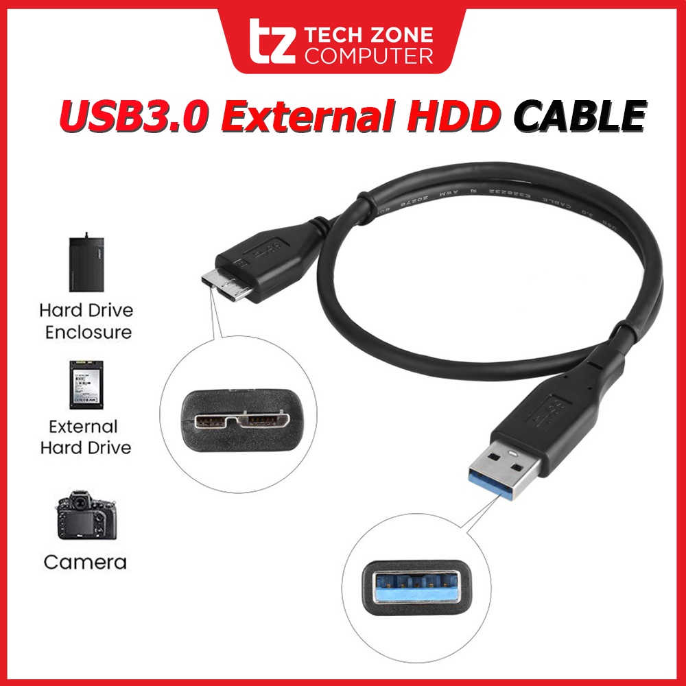 USB 3.0 Fast Speed Type A to Micro B External Hard Disk Cable ...