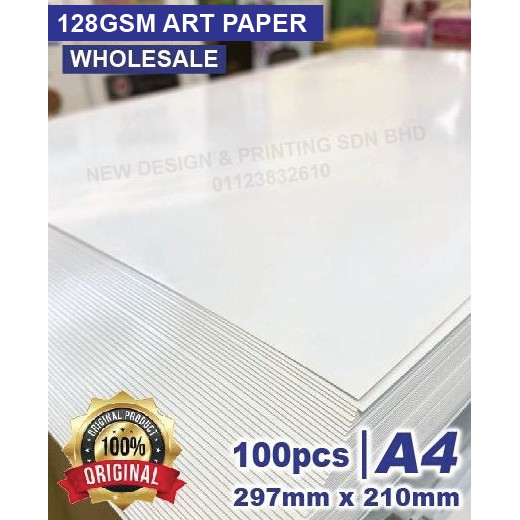 [Ready Stock] Premium 128gsm / 157gsm 2side Art Paper Glossy A3+ (315mm ...