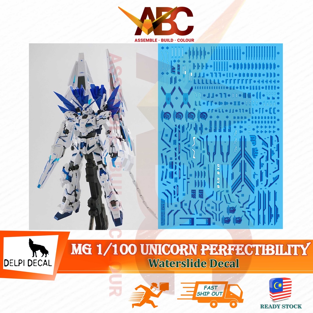 [Delpi] Waterslide Decal - MG 1/100 Unicorn Perfectibility (Hologram ...