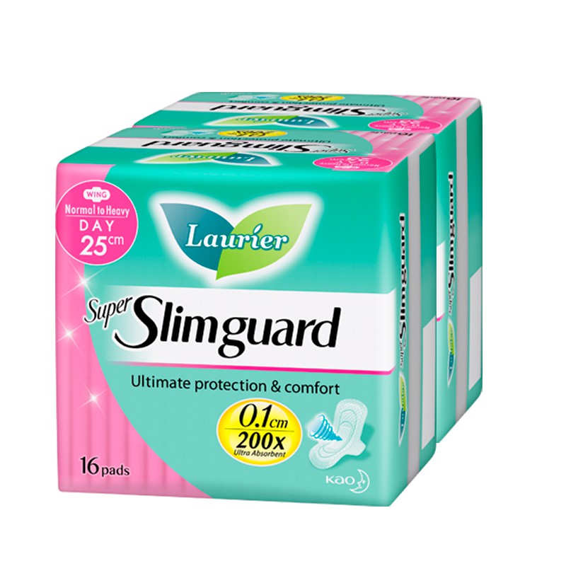LAURIER Super Slimguard Day Twin Pack (25cm x 16s) | Shopee Malaysia