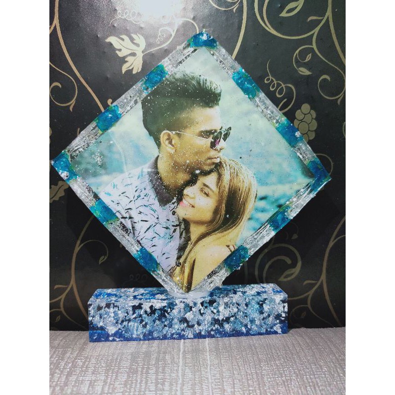 Diamond shape Resin Photo Frame Stand | Shopee Malaysia