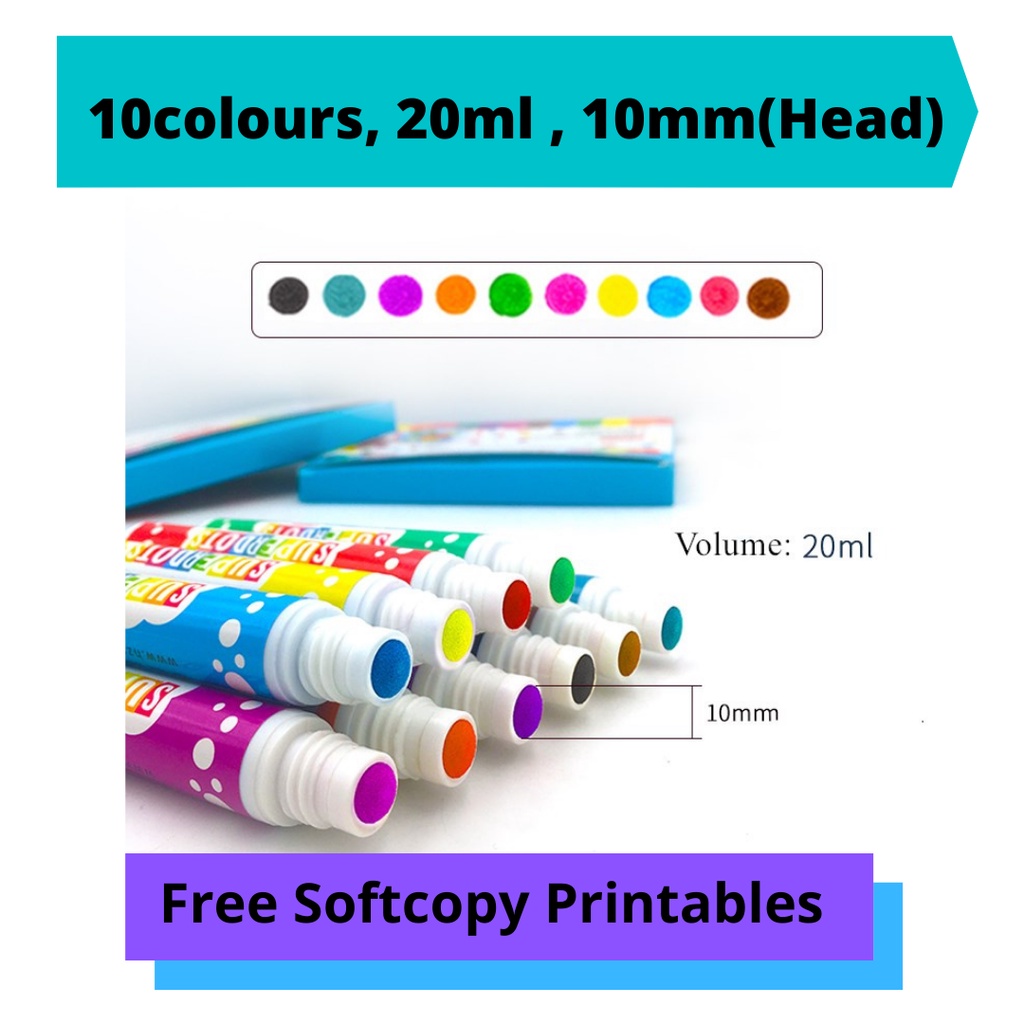 SUPERDOTS Dot marker Kids Art Painting DO-A-DOT Art | Shopee Malaysia
