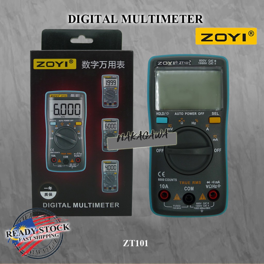 ZOYI DIGITAL MULTIMETER ZT101 | Shopee Malaysia