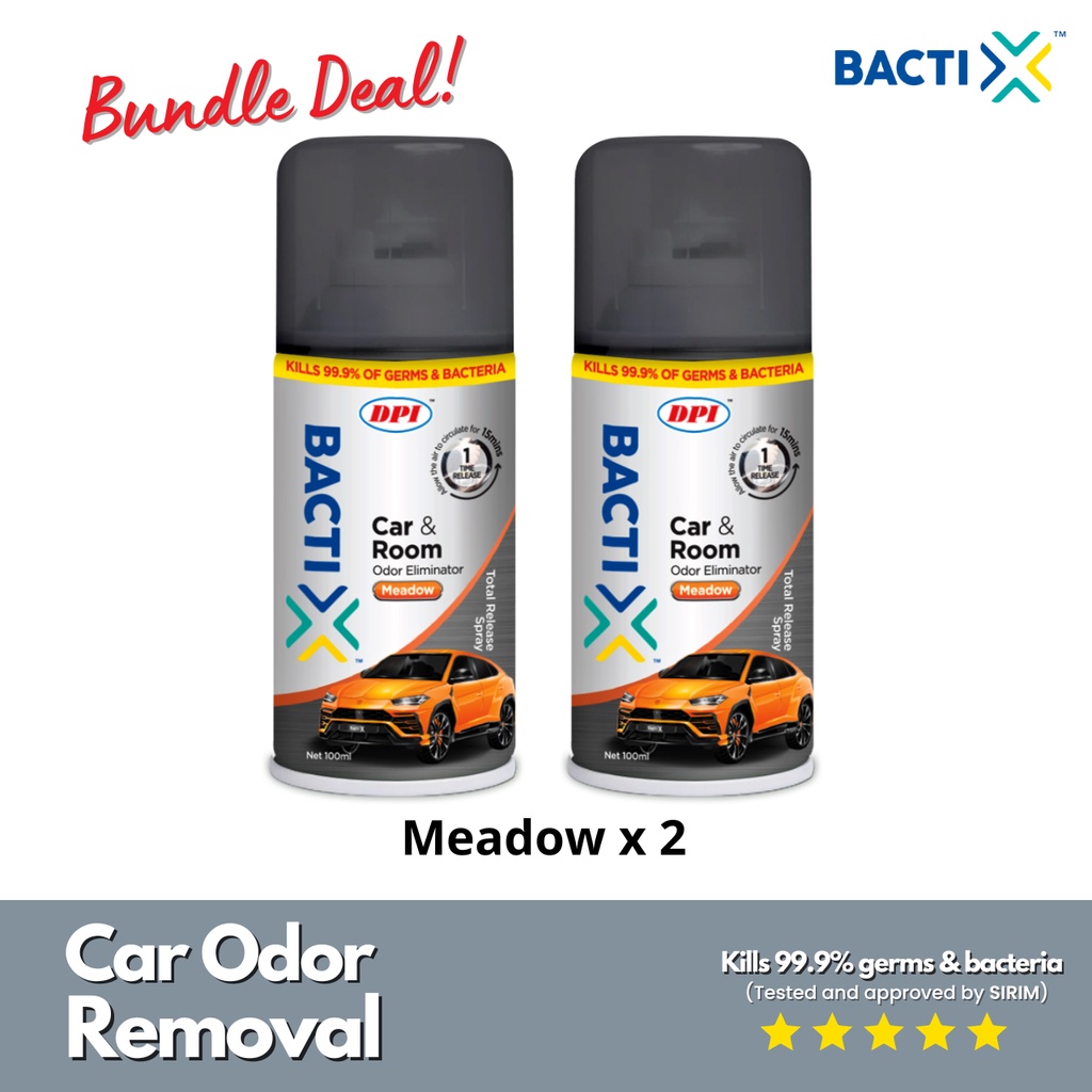 Bacti-X Odor Eliminator AUTOMATIC Car Spray (100ml) / Antibac / Remove ...