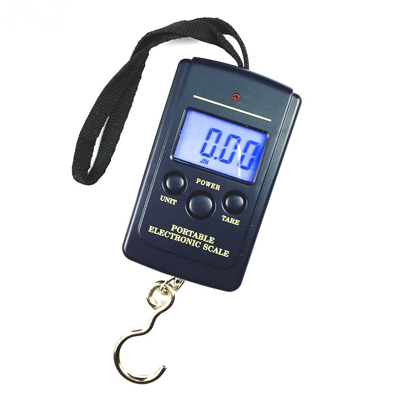 40kg Mini Portable LCD Display Electronic Digital Scales Hook Travel ...
