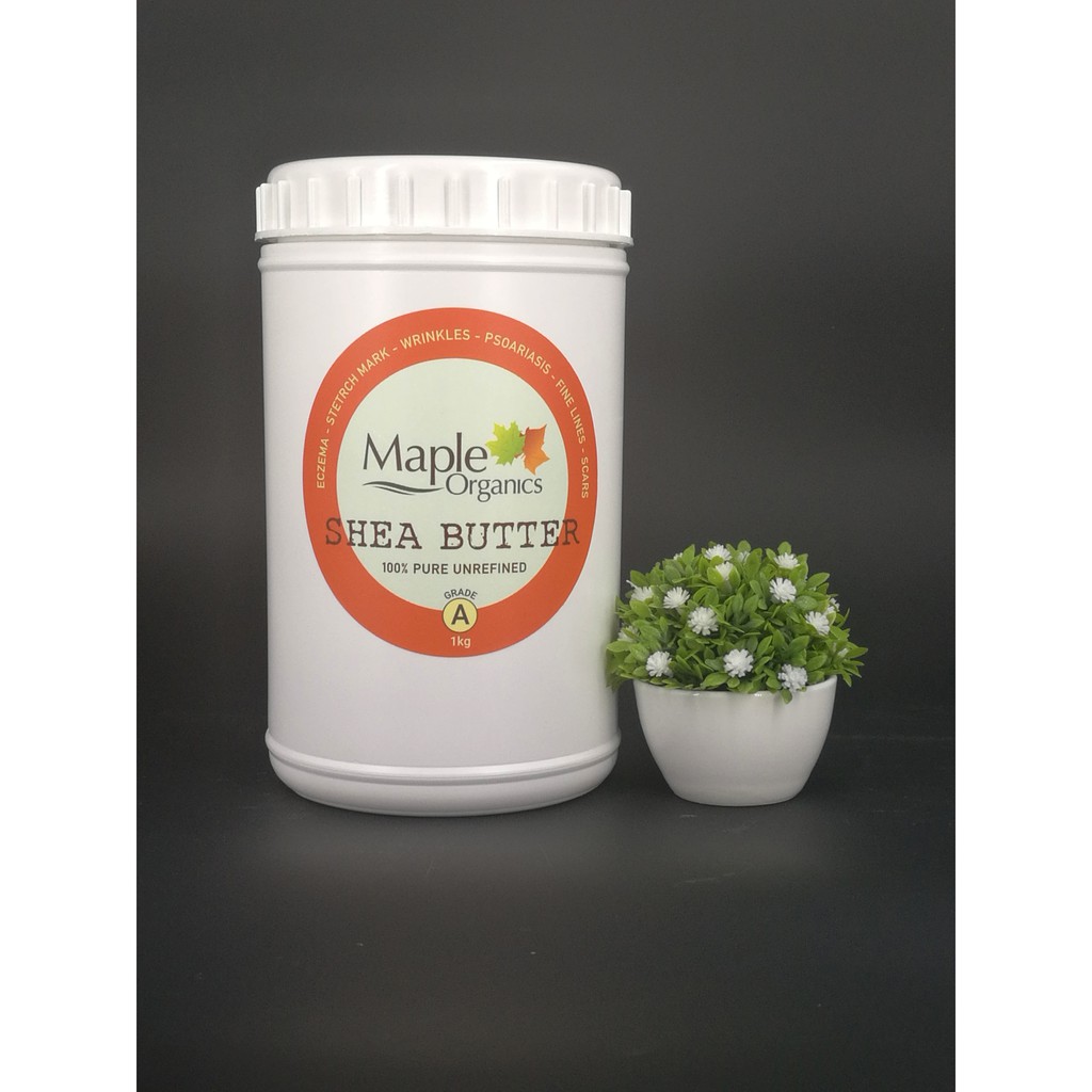 Maple Organics 100% Pure Raw Unrefined Shea Butter 1kg | Shopee Malaysia