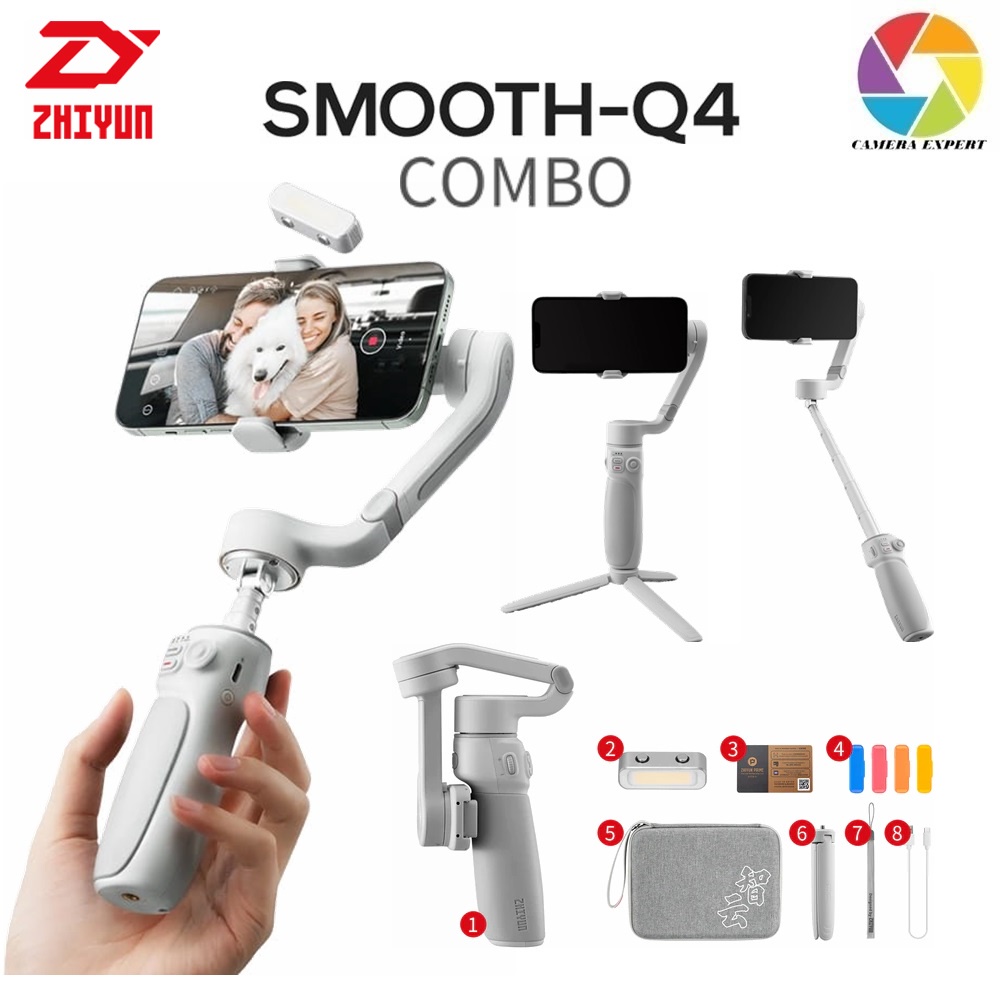 ( READY STOCK ) Zhiyun Smooth Q4 Standard & Combo Smartphone Gimbal Stabilizer | Shopee Malaysia