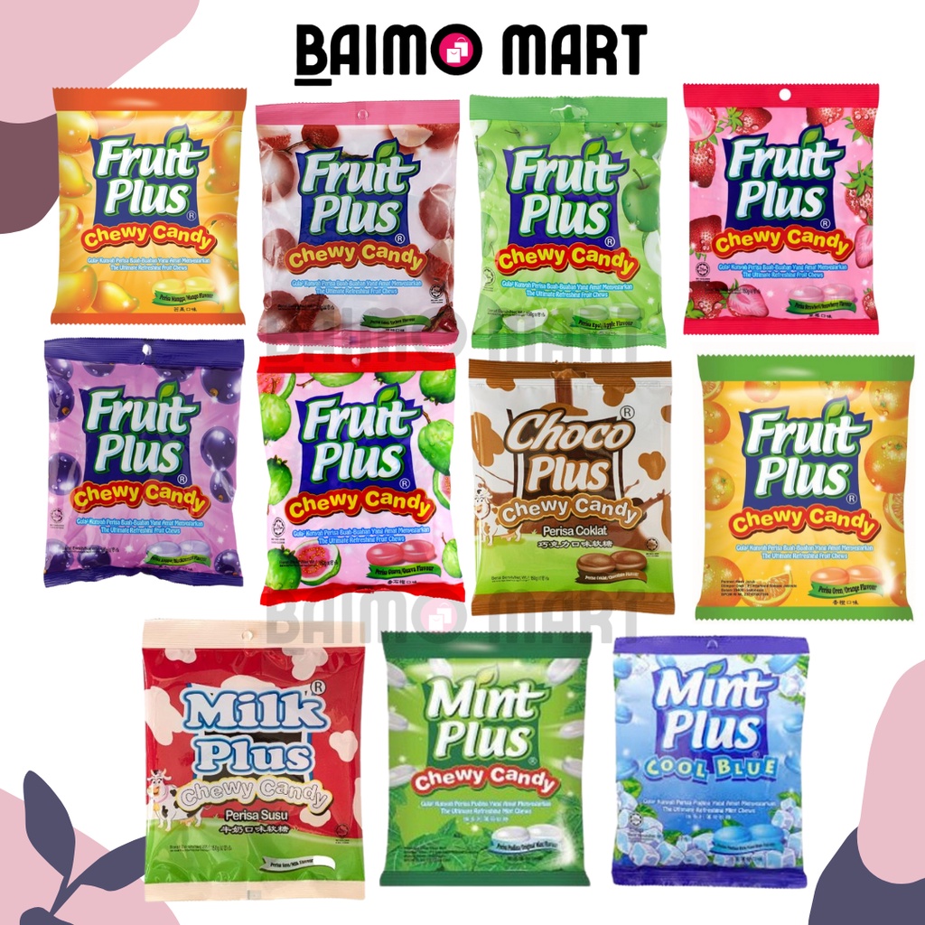 🍬 Fruit Plus Chewy Candy 🍬 Gula Gula Sweet Borong Halal Murah 22 pcs ...