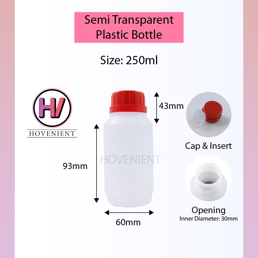 HDPE Bottle / HDPE Plastic Bottle / Heavy Duty [Semi Transparent/Opaque ...
