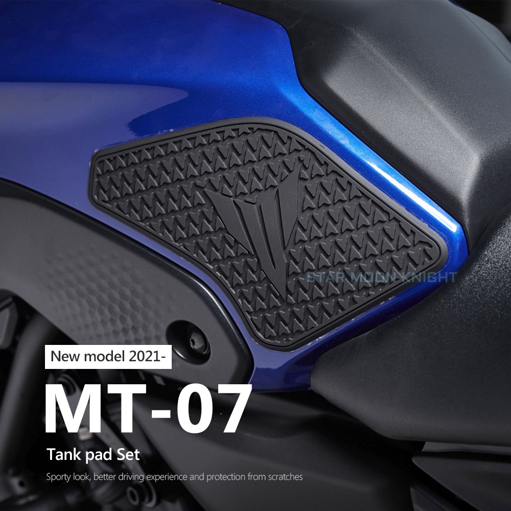 For Yamaha MT 07 MT07 MT-07 2021 - Side Fuel Tank pad Tank Pads ...