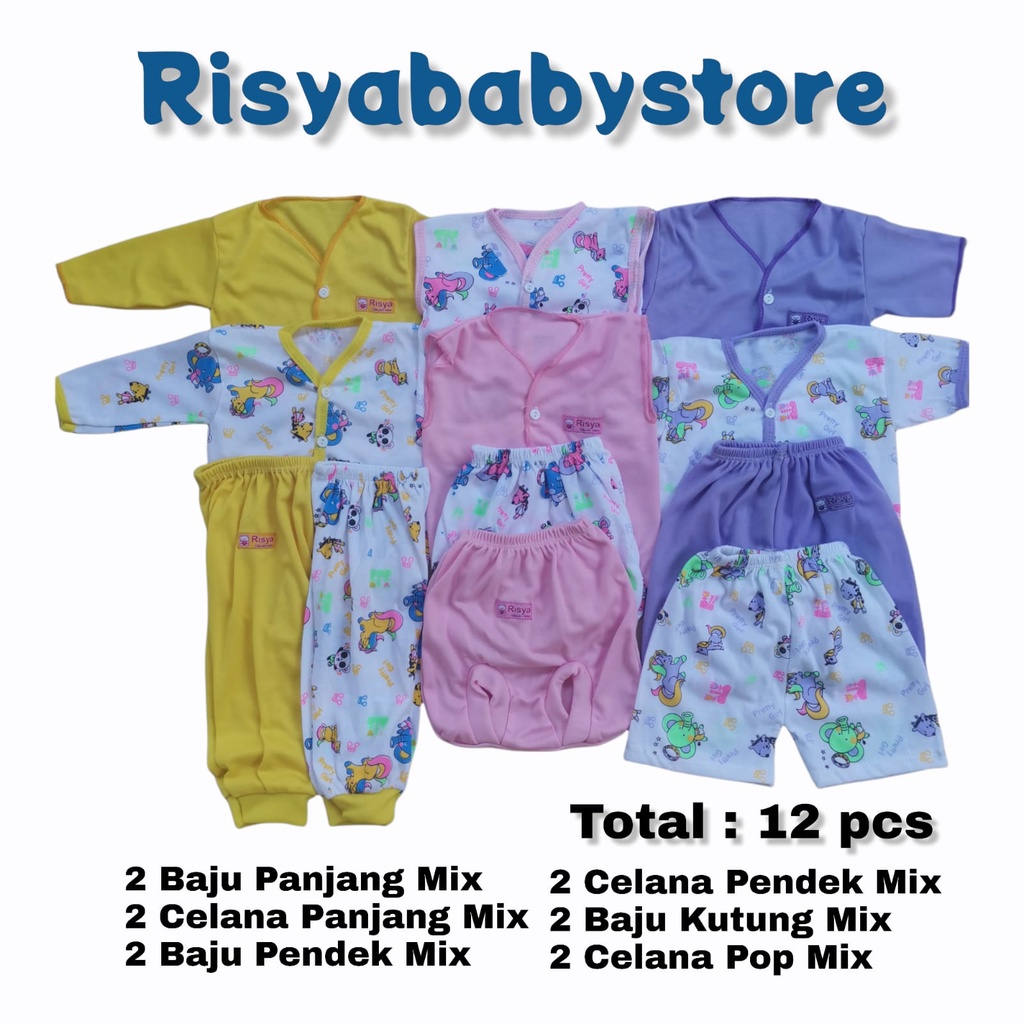 12 pcs / 6 complete sets of newborn babies / package of newborn baby ...