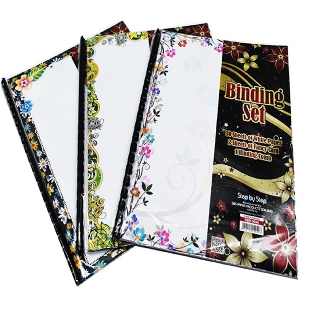 Binding Set With Comb - White Color (1 set) | Shopee Malaysia
