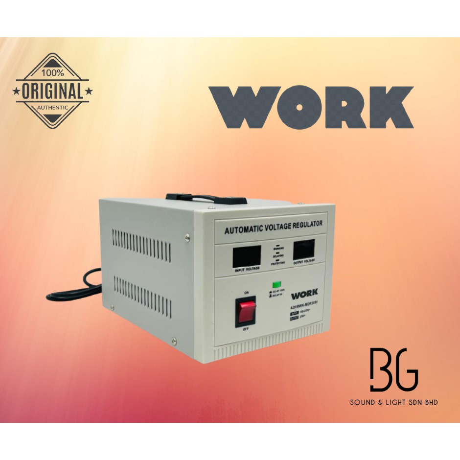 WORK MDR2000 AUTOMATIC VOLTAGE REGULATOR | Shopee Malaysia