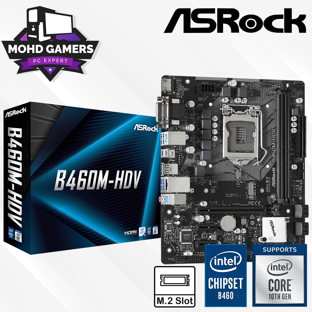 ASROCK B460M-HDV MOTHERBOARD LGA 1200 | Shopee Malaysia