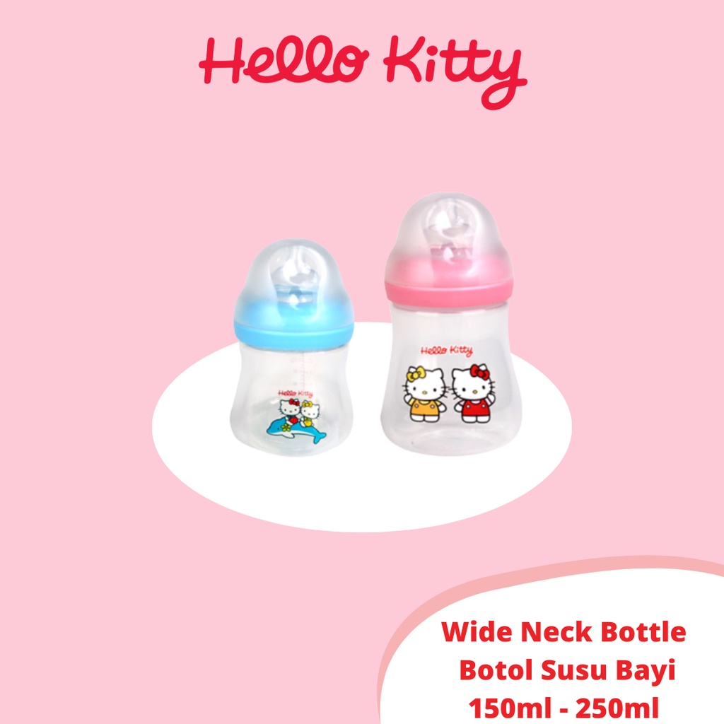 Hello Kitty Wide Neck Bottle 150ml - 250ml Bunny Baby Milk Bottle | Shopee Malaysia