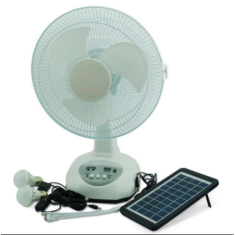 KIPAS SOLAR / RECHARGEABLE FAN / SABAH | Shopee Malaysia