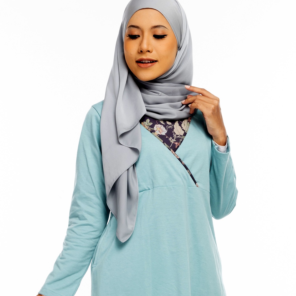 Baju Raya 2023 ~ AQEELA Kimono Nursing Blouse Tshirt (ai996) | Shopee ...