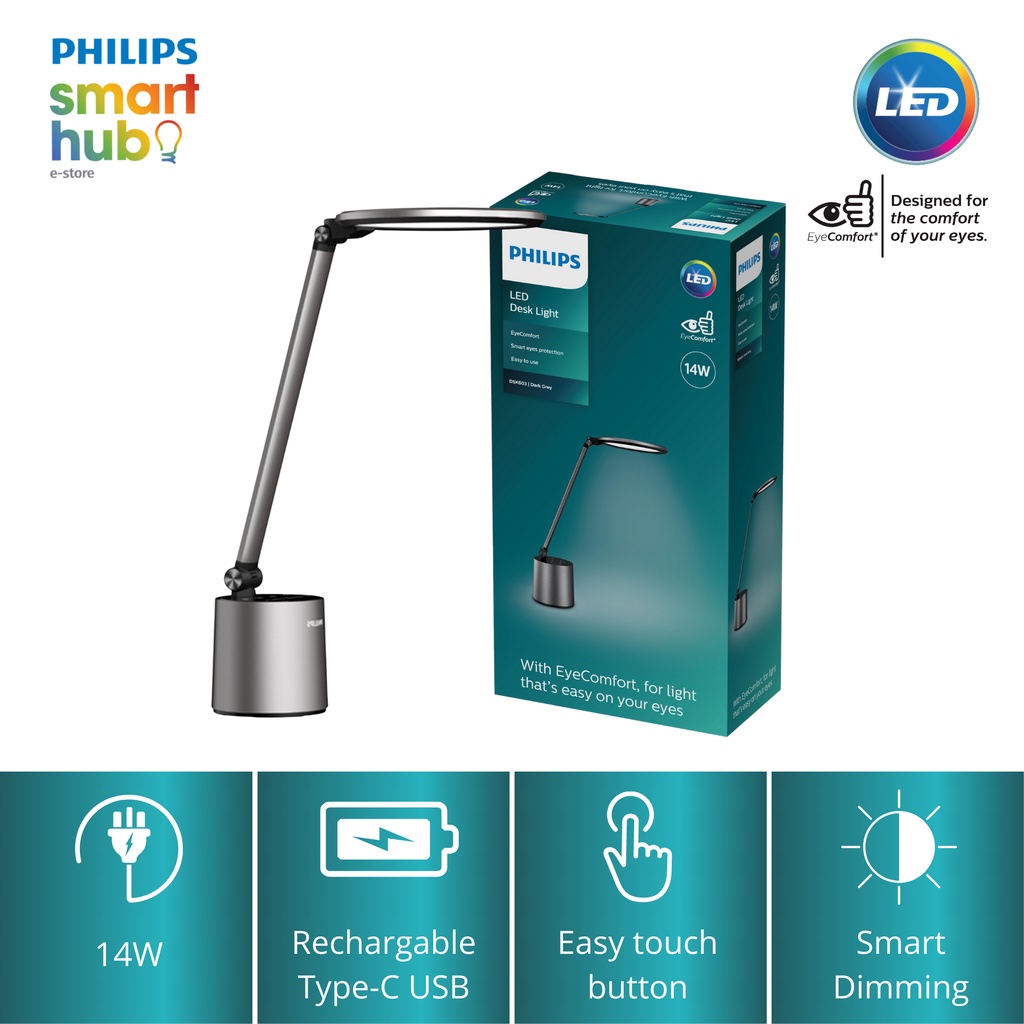 Philips DSK603 Darwin Desk Lamp | Shopee Malaysia