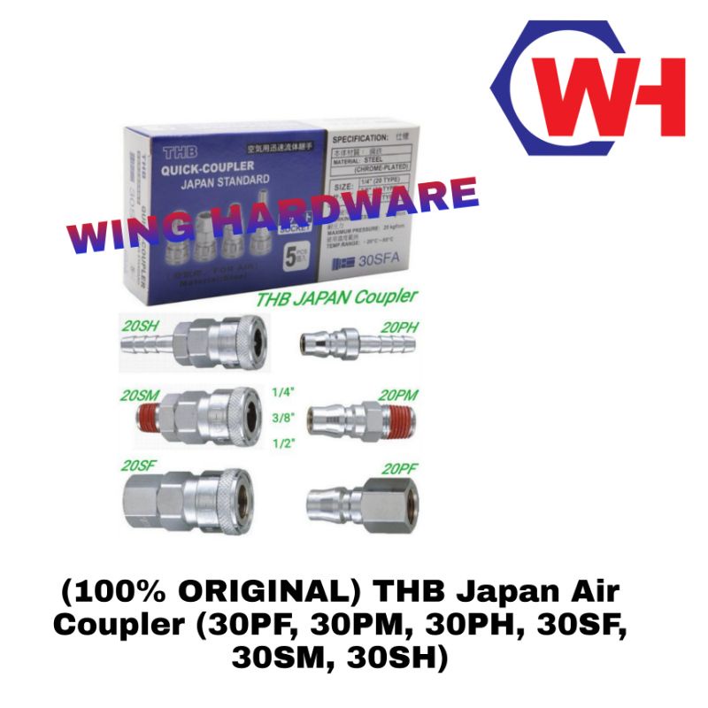 (100% ORIGINAL) THB Japan Air Coupler (30PF, 30PM, 30PH, 30SF, 30SM ...
