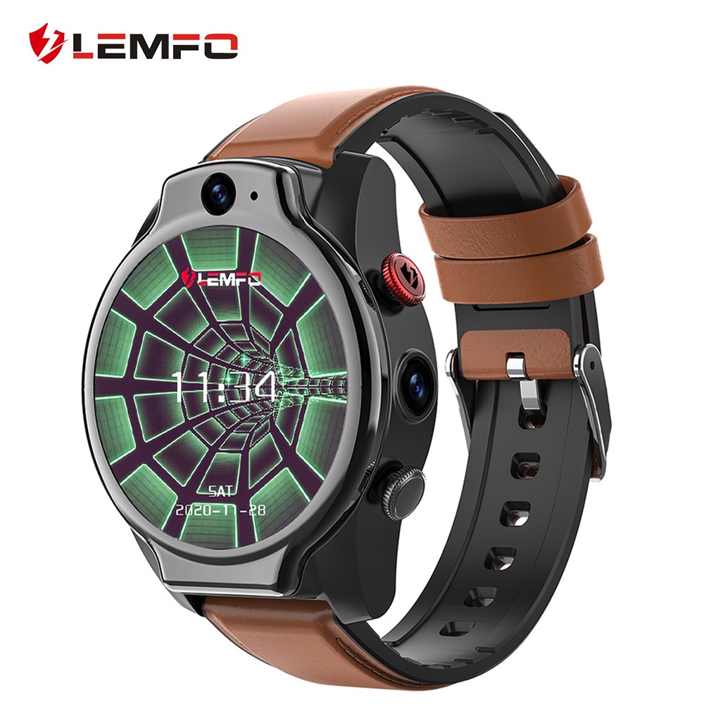 Lemfo large round screen HD photography 4G card call GPS positioning ...