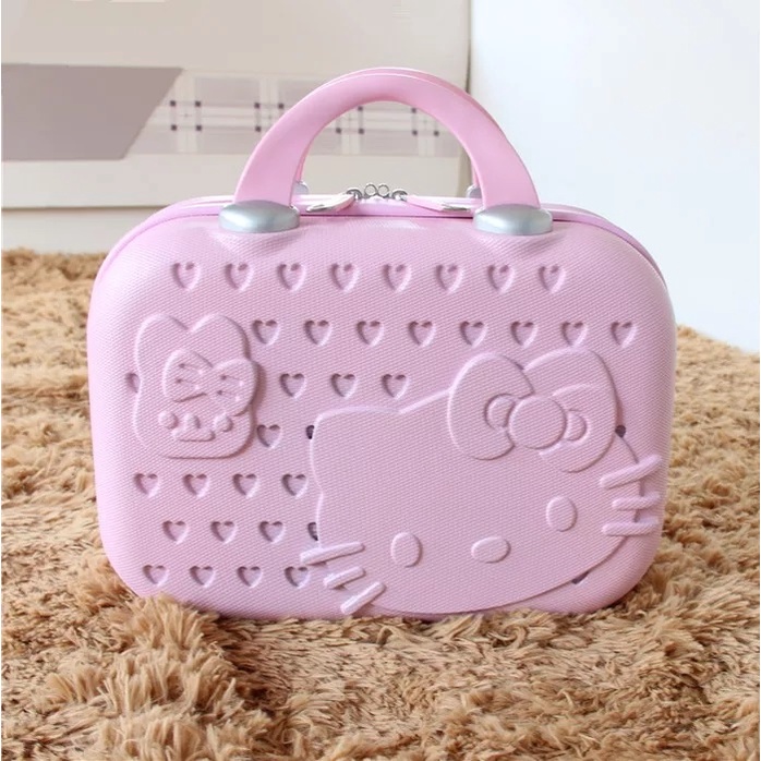 🔥 Barang Murah 🔥 Cute Cartoon 14 Inch Abs Cosmetic Bag Hello Kitty Cat ...