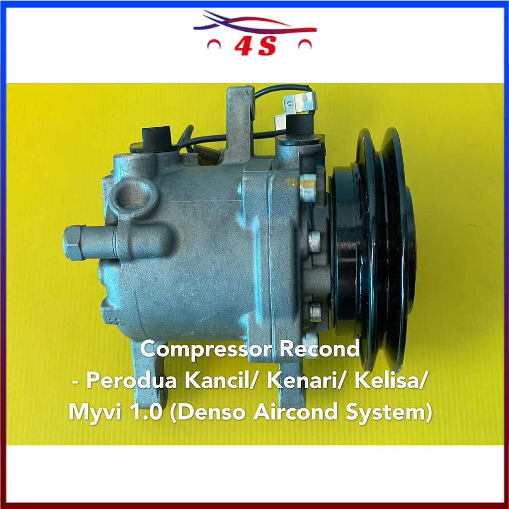 Compressor, Perodua Kancil / Kenari/ Kelisa,/ Myvi 1.0, Denso System ...