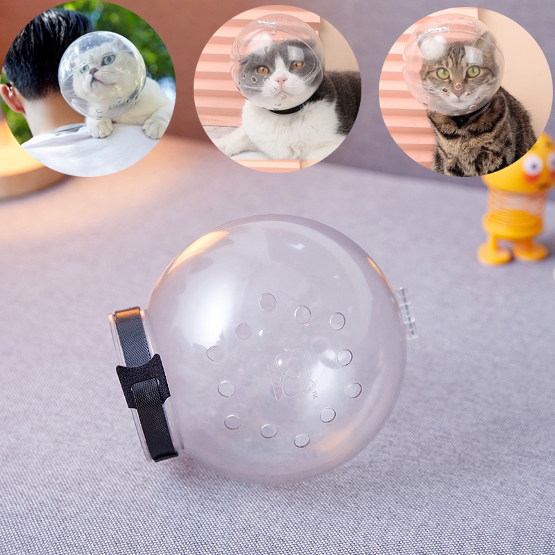 Breathable Cat Muzzle Anti-Bite Grooming Mask Anti-Licking Protective ...