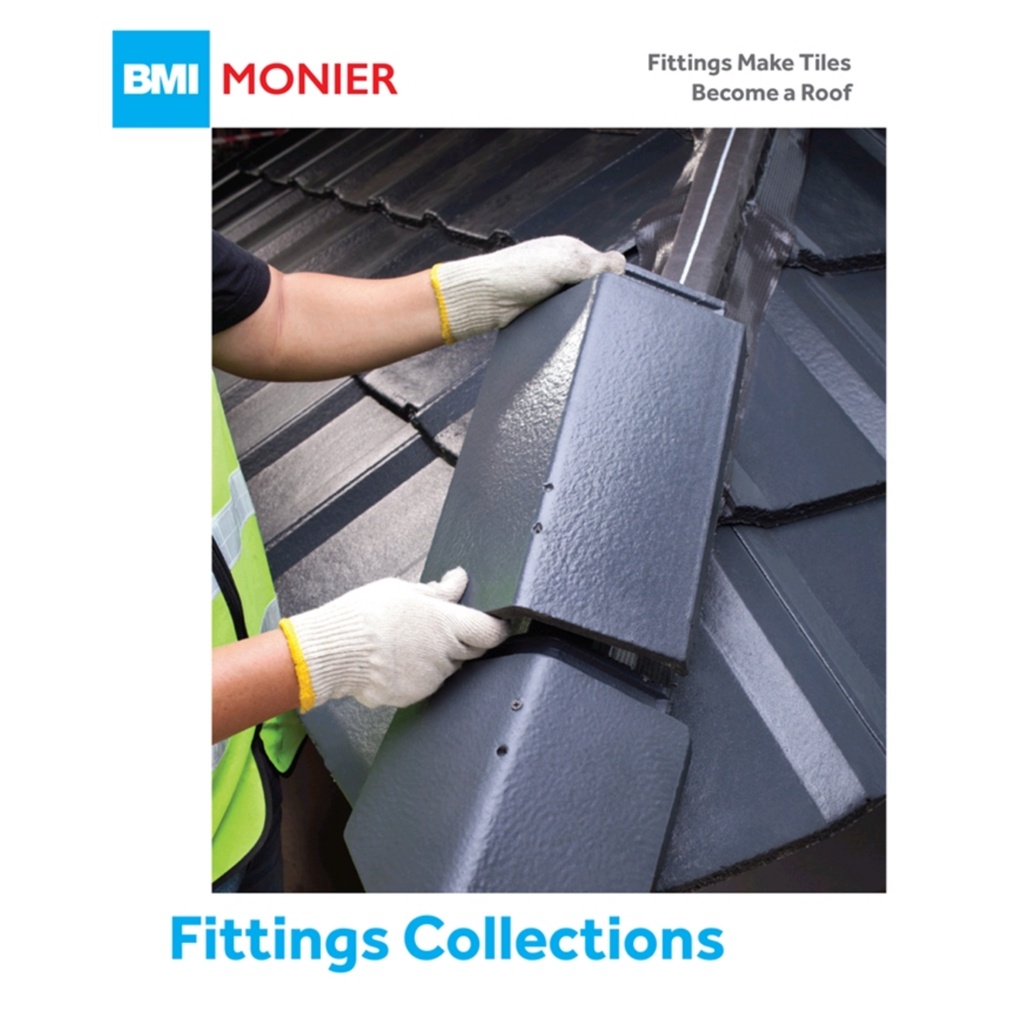 BMI MONIER Standard Ridge Hip Roof Tiles Elabana Fittings Atap Rabung ...