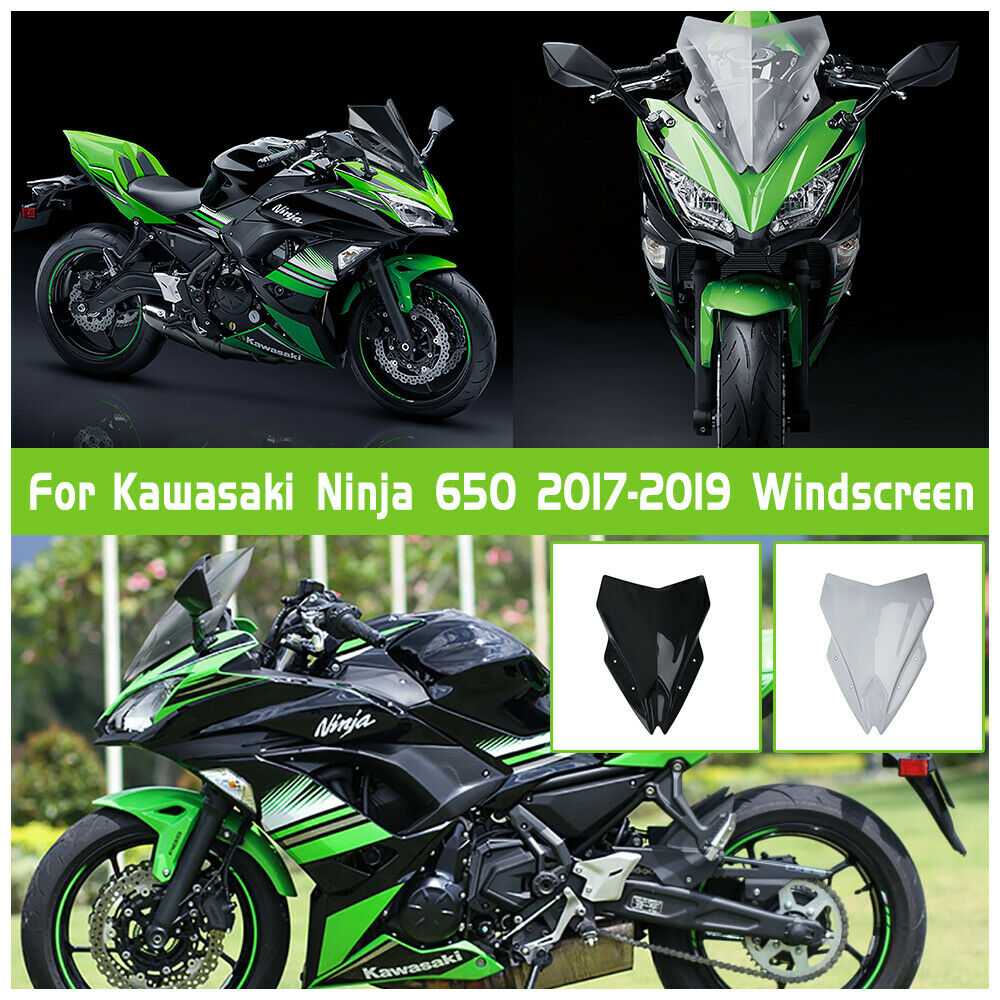 Windscreen Windshield For 2017-2019 Kawasaki Ninja 650 EX 650 ER6F 650R ...
