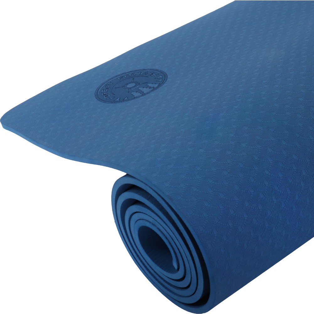 Forest Fitness Exercise Yoga Mat TPE 6mm 五颜六色有背带的乳胶运动垫 Warna Tikar ...