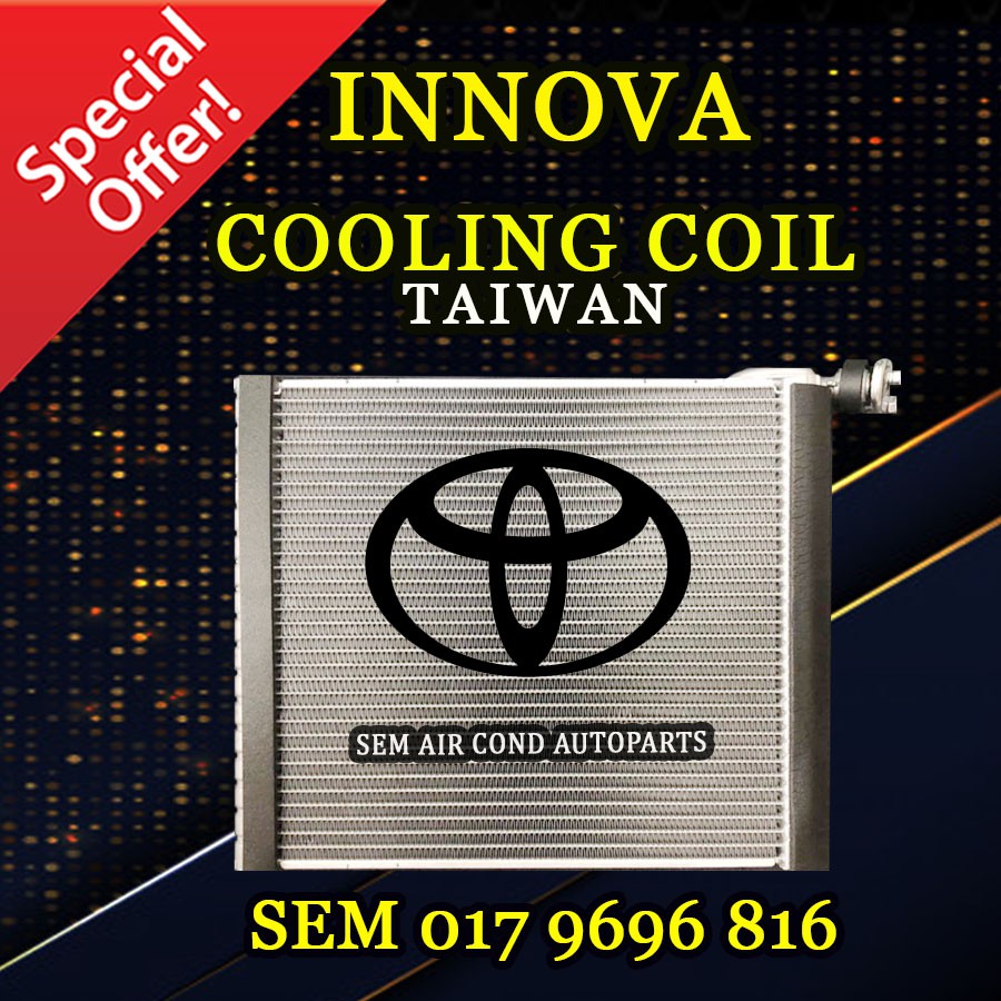 TOYOTA INNOVA 2005-2008 YEAR OEM FRONT TAIWAN COOLING COIL/ EVAPORATOR ...