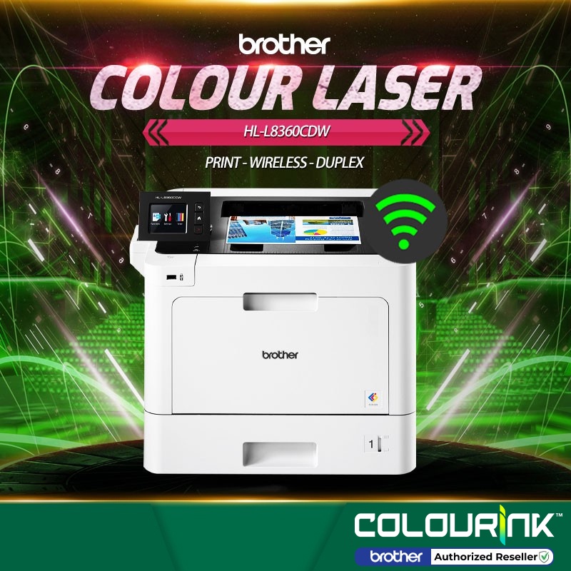 Brother HL-L8360CDW Wireless A4 Colour Laser Printer | Auto 2 side ...