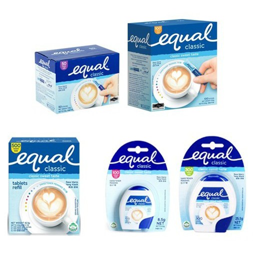 EQUAL CLASSIC SWEET TASTE (100'S TABLETS / 300'S TABLETS / 500'S REFILL ...