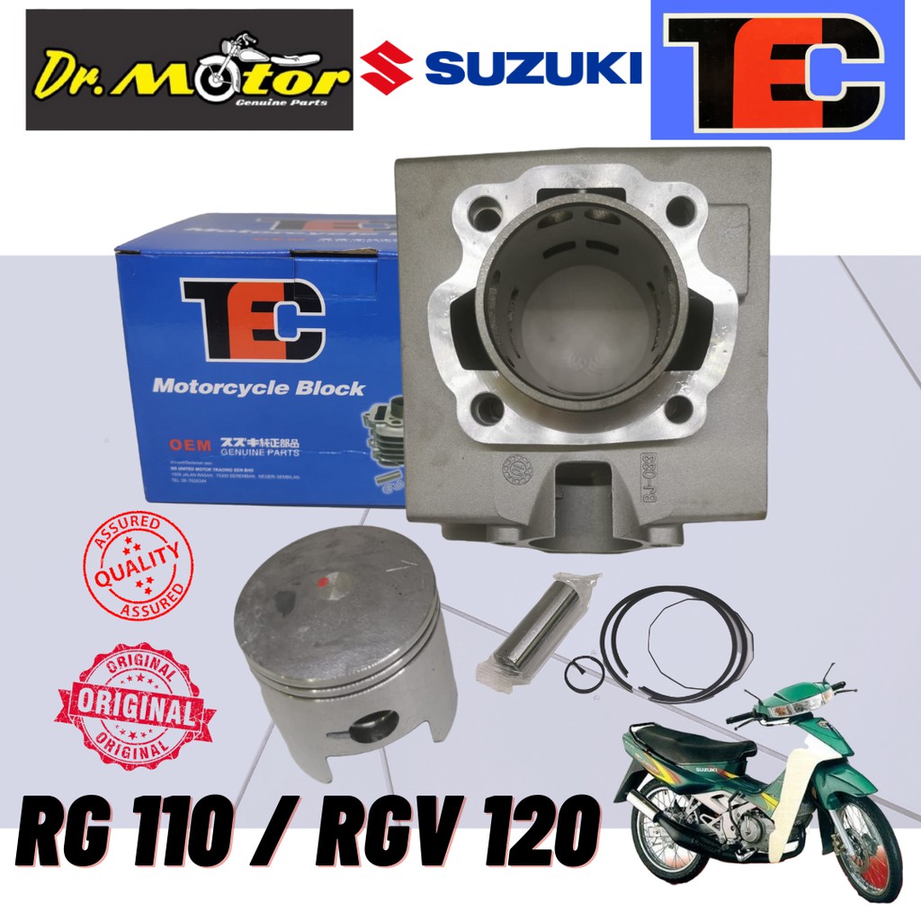SUZUKI RG110 RGV120 RG 110 RGV 120 CYLINDER BLOCK SET COMPLETE BLOK ...