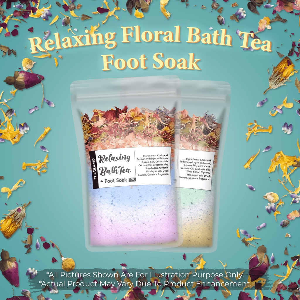 The Glazed Bath Tea Mandi Bunga 100g For Relaxing Body And Mind Detox ...
