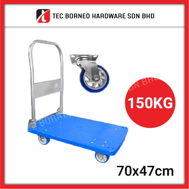 TEC 150KG PVC Foldable Platform Hand Truck Trolley Kereta Tolak Plastic ...