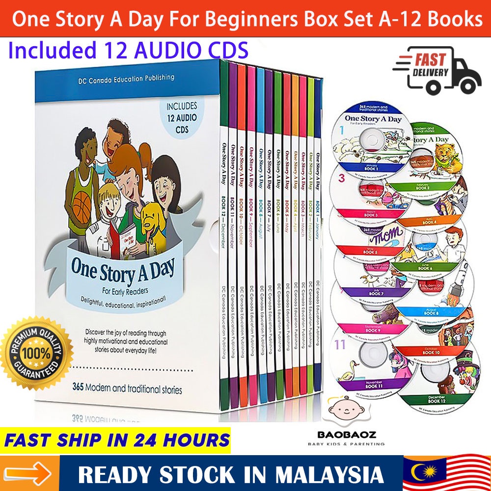 One Story A Day For Beginners Box Set A (12 Books) Early Readers with ...