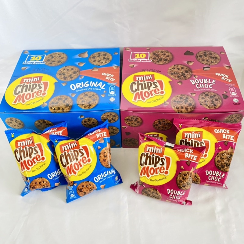 28g x 10’s MINI CHIPSMORE CHOCOLATE CHIP COOKIES HANDY PACKS | Shopee ...