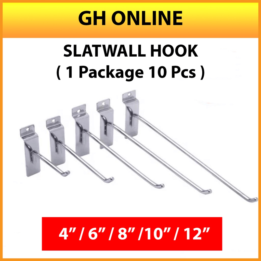 SLATWALL HOOK AA SYSTEM DISPLAY HOOK 6 fts AND SLATWALL HOOK 4”/6”/8 ...