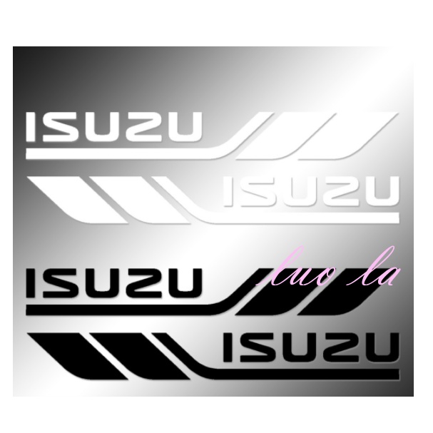 Stickers | 2x Isuzu | Racing | Decals | Stripes | Vinyl Weather Proof ...