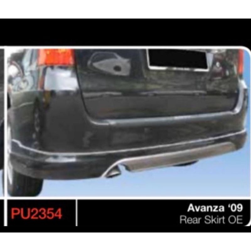 TOYOTA AVANZA 2009 OEM REAR SKIRT (PU MATERIAL) | Shopee Malaysia