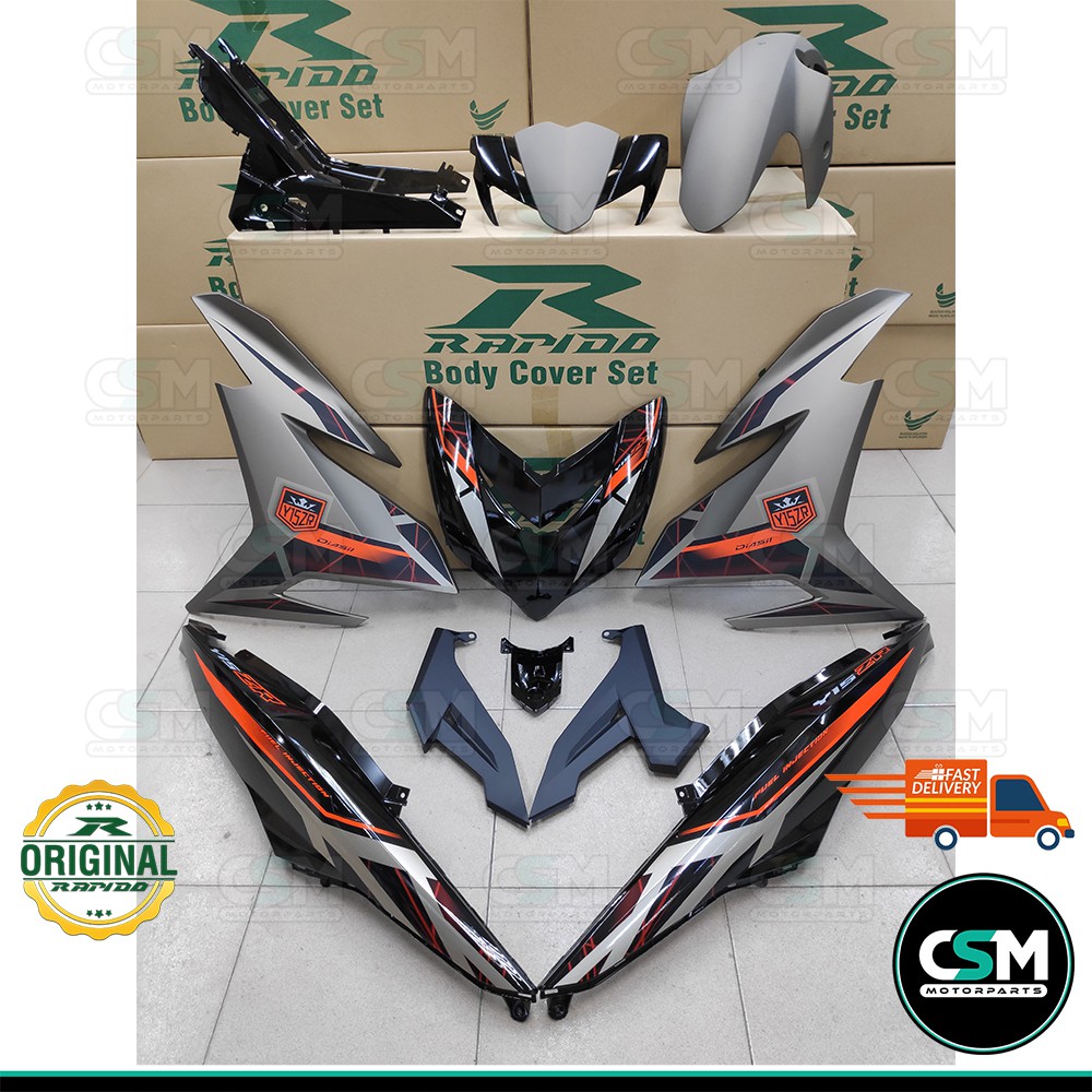 [READY STOCK] Coverset Bodyset Yamaha Y15 Y15ZR V2 Cyan Red Blue Matt ...