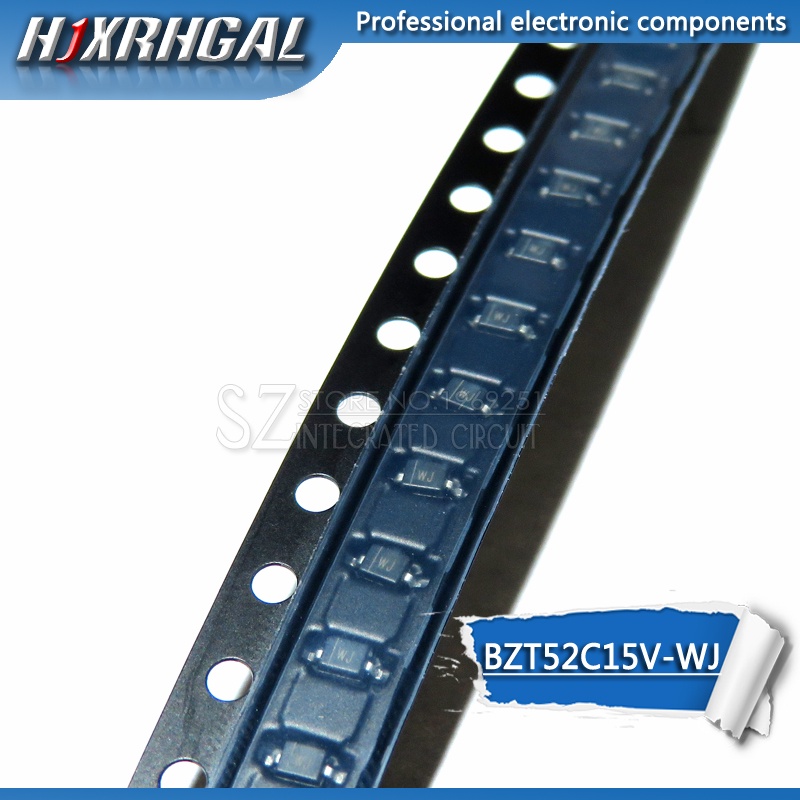100pcs Zener diode BZT52C15V BZT52C SOD-323/123 WJ SMD diode new and original HJXRHGAL | Shopee ...