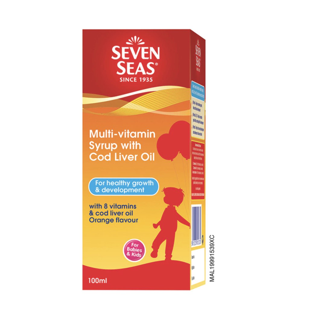 [EXP: 06/25] Seven Seas Multivitamin + Cod Liver Oil Syrup 100mL ...