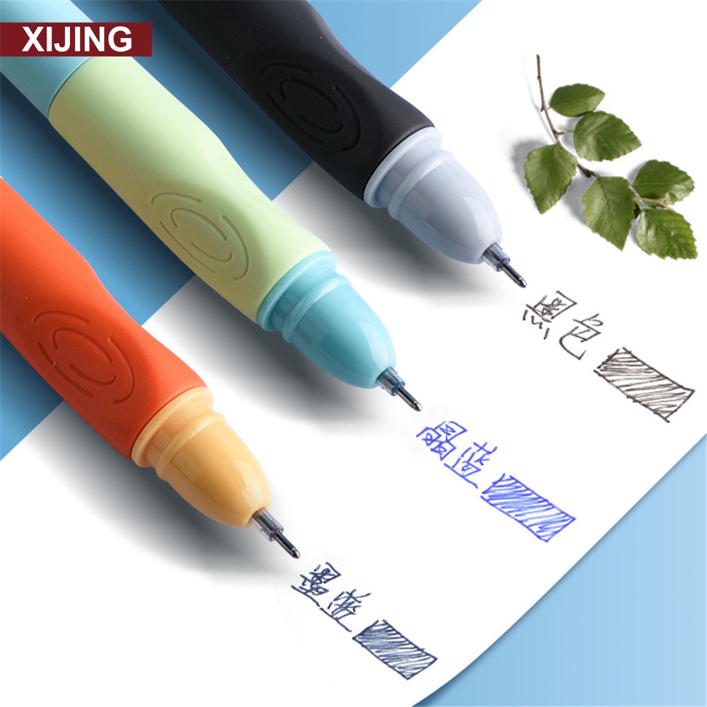 XJ-Simple Erasable Pen Easy Erasing Hot Refill Crystal Blue Student 0.5 ...