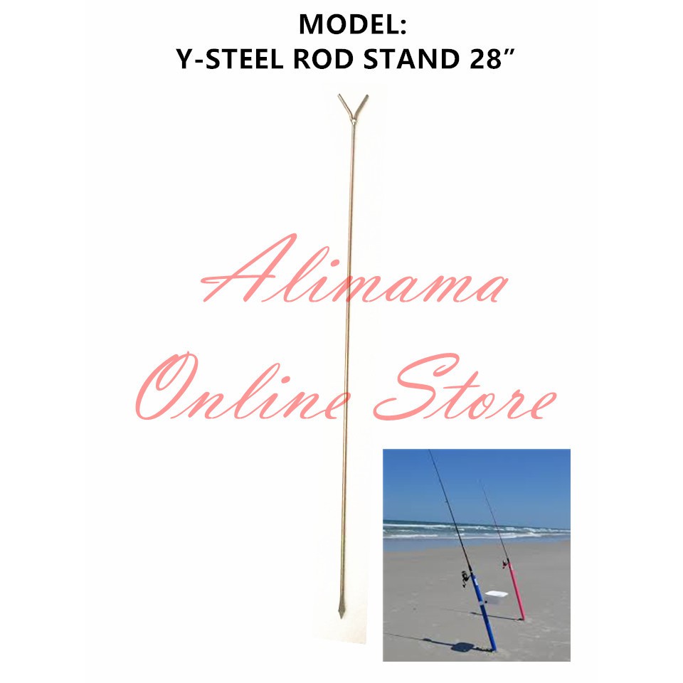 FISHING ROD STAND HOLDER JORAN Y-STEEL 28” PANCANG PANCING SUNGAI KOLAM ...