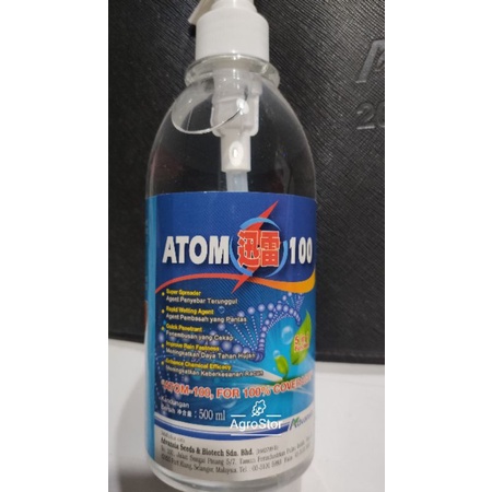 ADVANSIA Atom100 500ml 迅雷扩散剂Adjuvant/Surfactant/Wetting Agent Atom /Pelekat/Gam/Sabun Pertanian ...