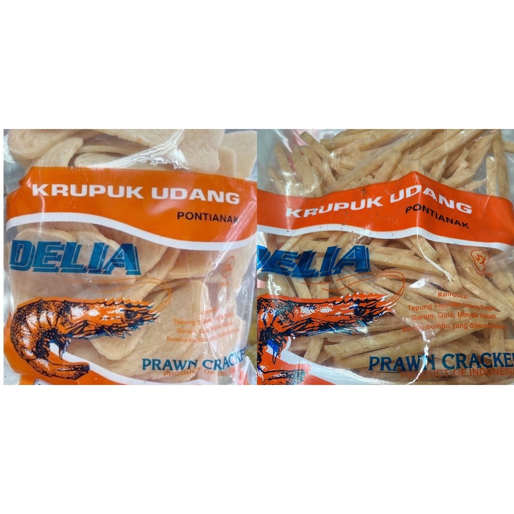 DELIA Prawn Krupuk sticks n Prawn Krupuk pieces 虾条和虾饼 | Shopee Malaysia