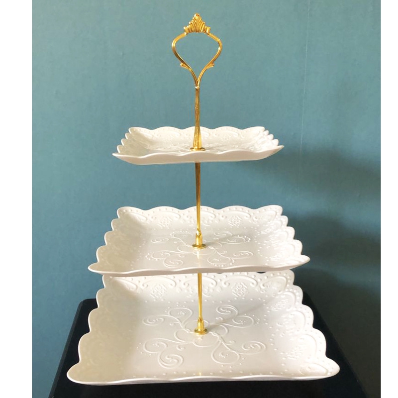 Three-tier Birthday Party Dessert Tray Dessert Table Multi-tier Cake ...